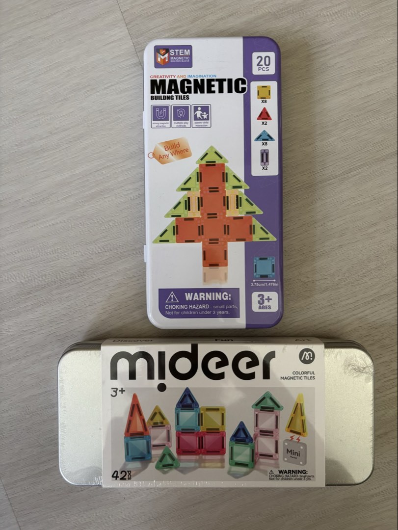 BN Magnetic Building Tiles, Hobbies & Toys, Toys & Games on Carousell