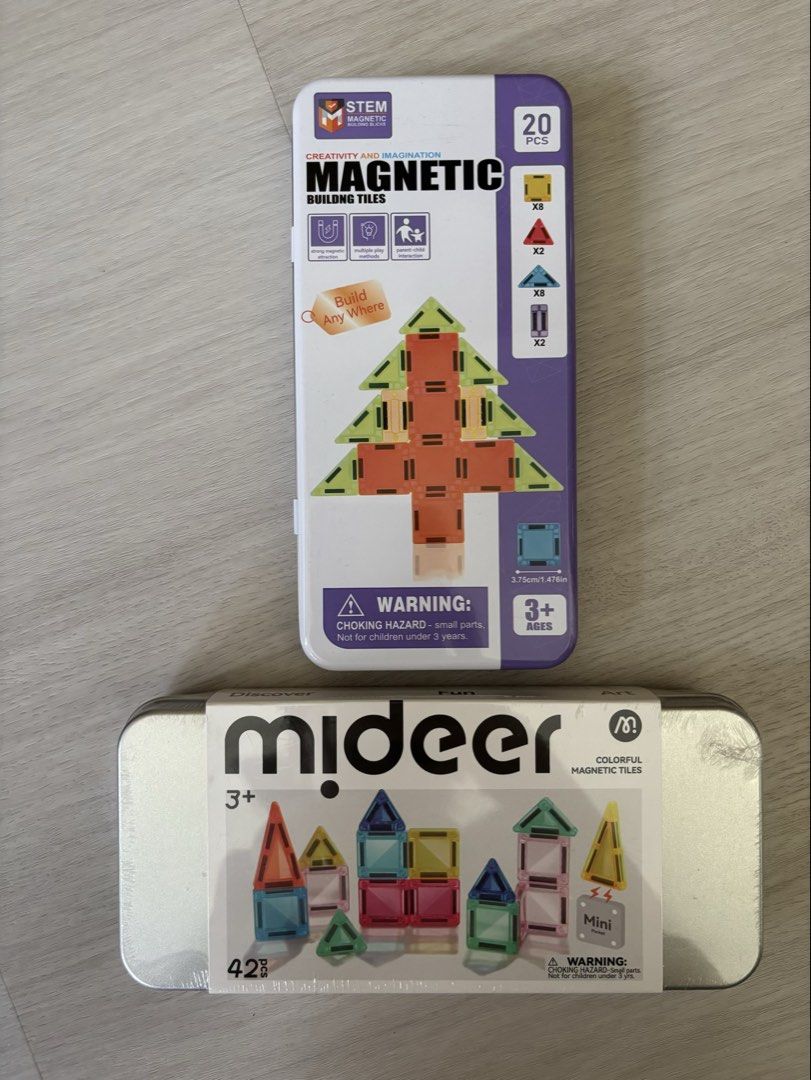 BN Magnetic Building Tiles, Hobbies & Toys, Toys & Games on Carousell