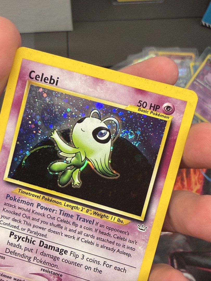 Celebi Holo Pokemon Neo Revelation W Swirl, Hobbies & Toys, Toys ...