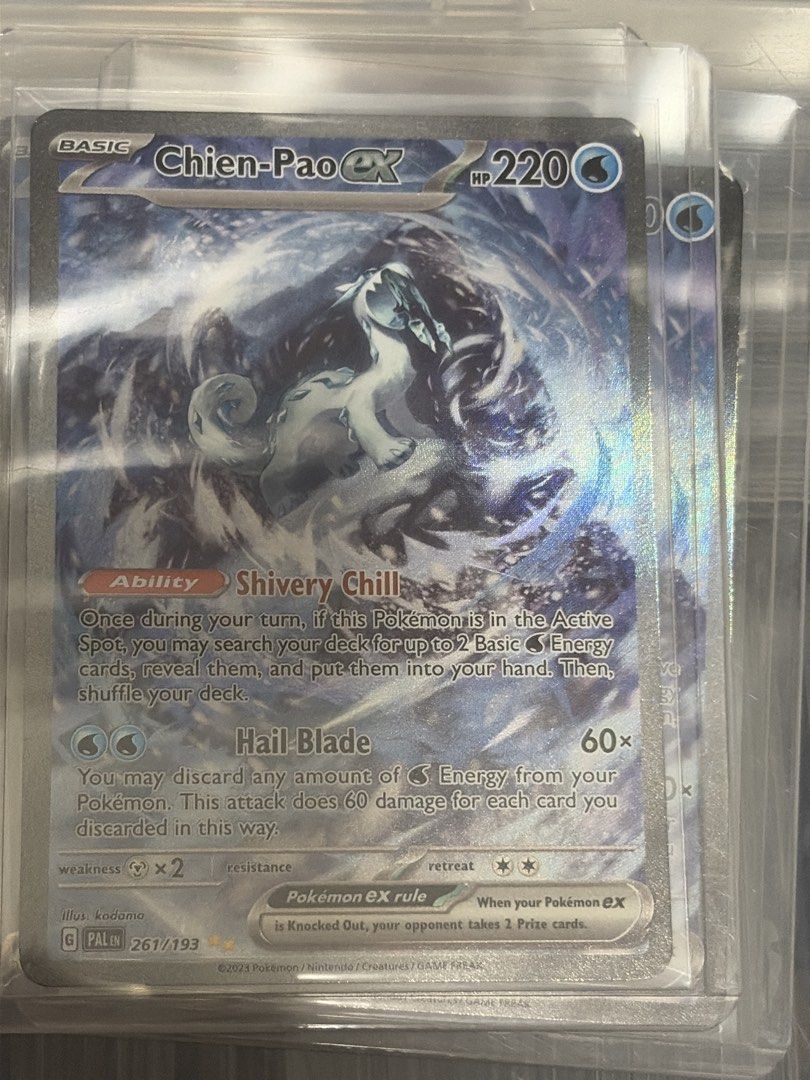 Chien-Pao EX 261/193 Pokemon Card, Hobbies & Toys, Toys & Games on ...
