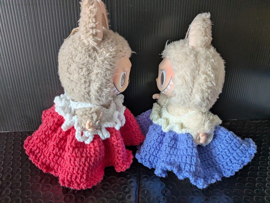 Crochet Labubu's dress, Hobbies & Toys, Stationery & Craft, Handmade ...