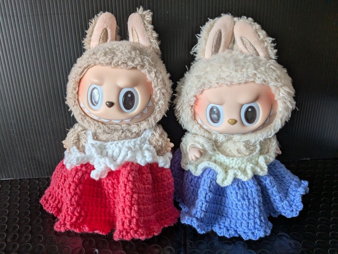 Crochet Labubu's dress, Hobbies & Toys, Stationery & Craft, Handmade ...
