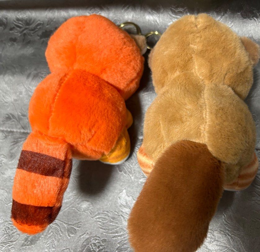 Cute Mofsand Plushie Keychain Set - Orange & Brown, Hobbies & Toys ...