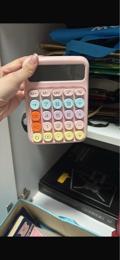 Cute Pink Calculator with Large Colorful Buttons, Hobbies & Toys ...
