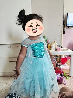 Elsa Frozen Dress Costume with Sequins and Cape, Babies & Kids, Babies ...