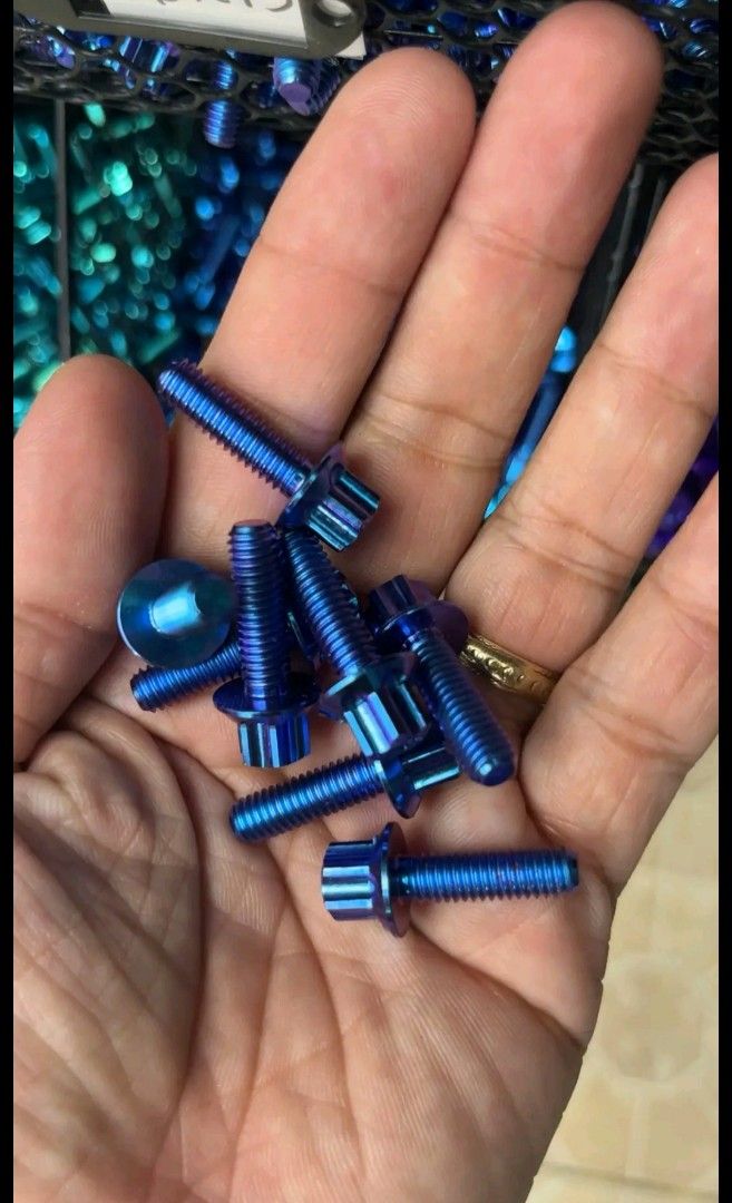 GR5 Titanium Bolts for Motorcycles - Various Colors, Motorcycles ...
