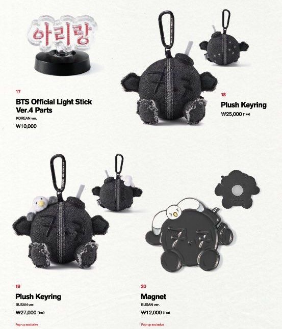 [CLOSED] [HTB] BTS Pop-Up (Busan): Arirang Tour Merch, Toys ...