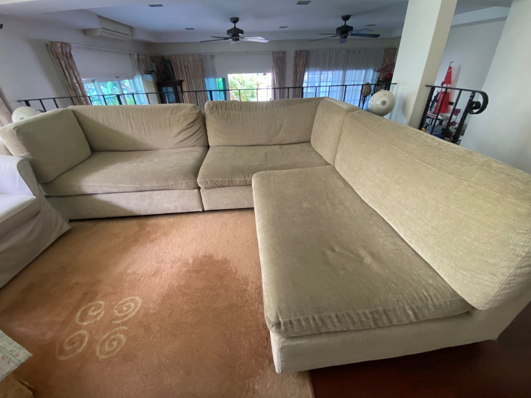 PRICED TO CLEAR !! L Shape Sofa, Furniture & Home Living, Furniture ...