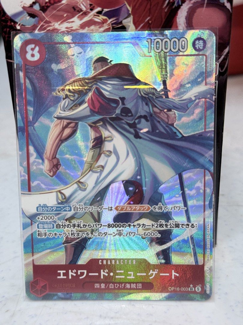 One Piece Card Game Edward Newgate OP16-003 R, Hobbies & Toys, Toys ...