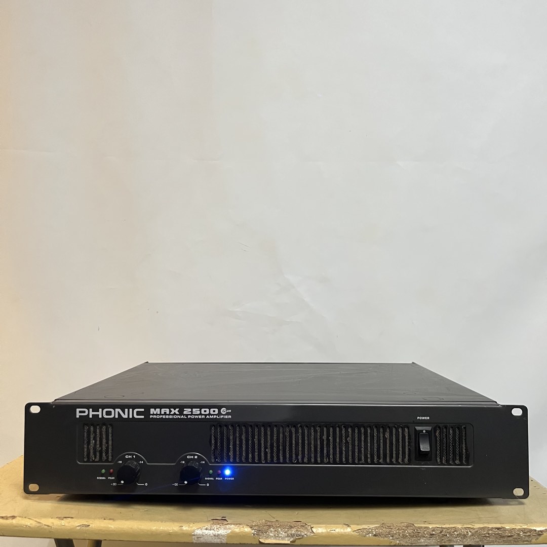 Phonic Max 2500 Power Amplifier (2x750W at 4 ohms), Audio, Soundbars ...