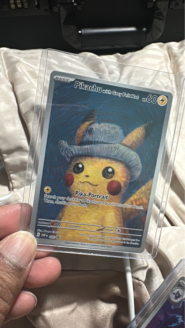 Pikachu with Grey Felt Hat Card Van Gogh - Pokemon TCG, Hobbies & Toys ...