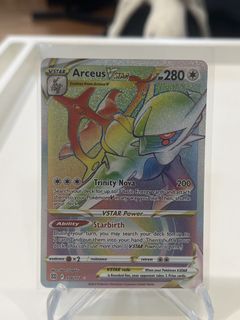 2022 POKEMON ULTRA PREMIUM COLLECTION #123 ARCEUS VSTAR METAL PROMO ...