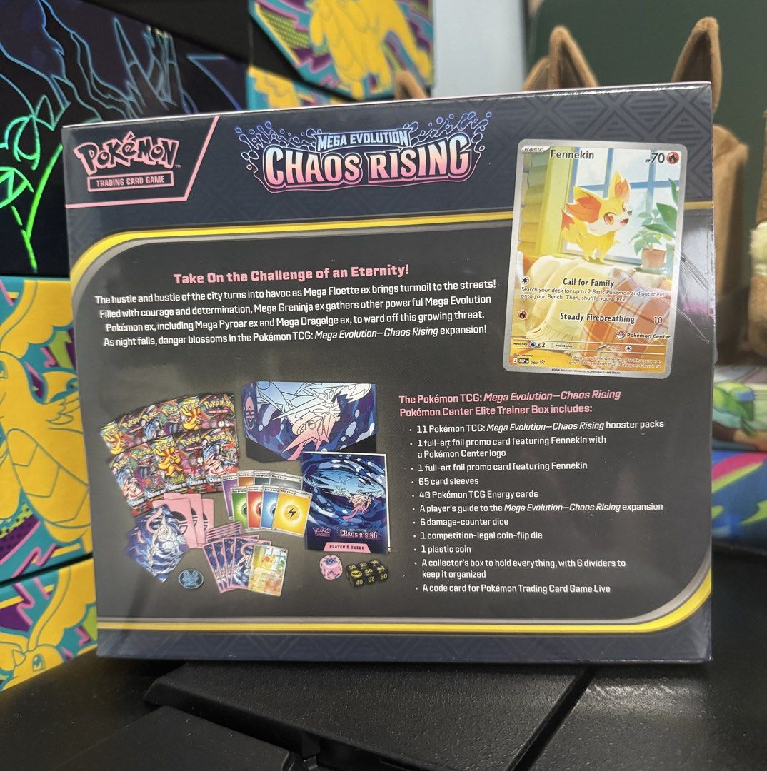 Pokemon TCG Chaos Rising Pokemon Center Elite Trainer Box Sealed ...