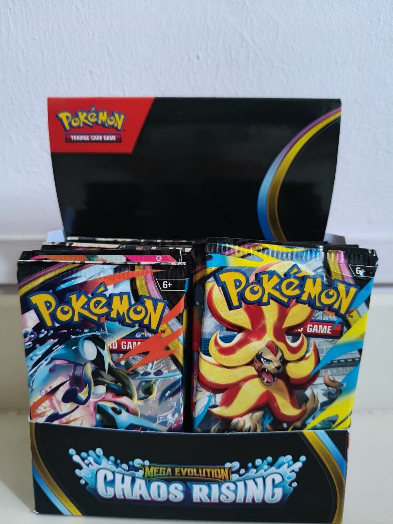 Pokemon TCG Mega Evolution Chaos Rising Booster Packs ME04, Hobbies ...