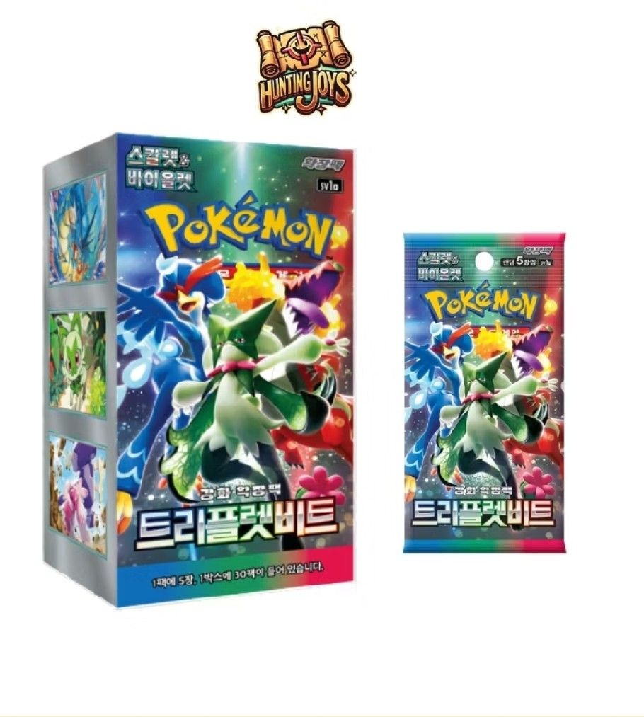 Pokemon TCG Triplet Beat sv1a Korean Booster Box, Hobbies & Toys, Art ...
