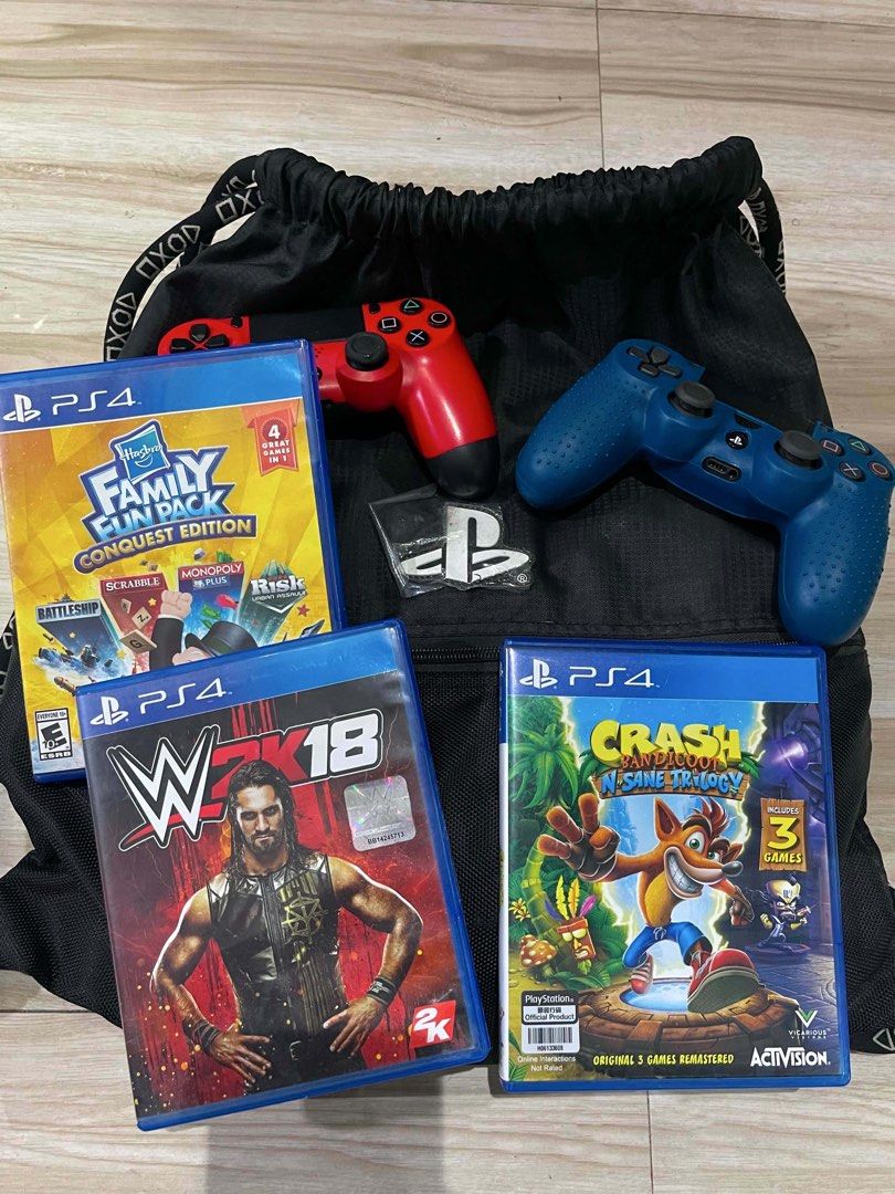 PS4 Slim 1TB with 2 Controllers and Games, Video Gaming, Video Game ...