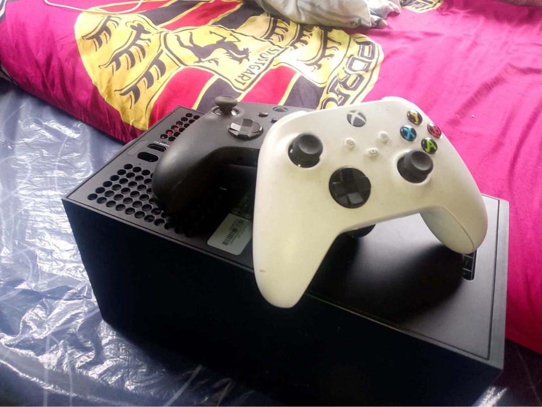 Xbox Series X Console with Two Controllers, Video Gaming, Video Game ...