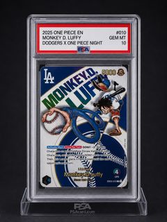 2025 One Piece EN Monkey D. Luffy Dodgers GEM MT 10 Card, Hobbies ...