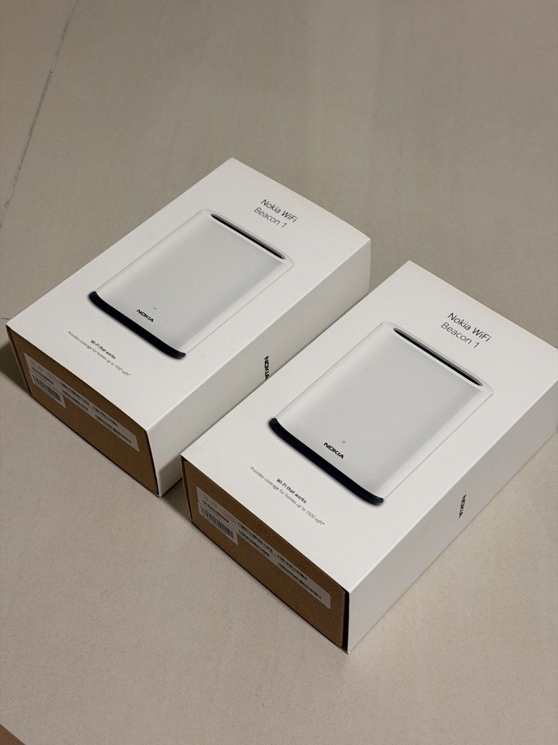 2x Nokia WiFi Beacon 1 Mesh Router System Supports, Computers & Tech ...