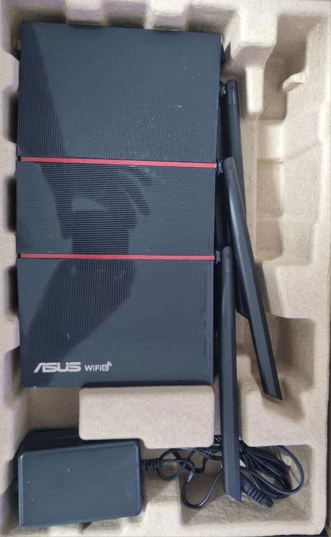 ASUS RT-AX55 AX1800 Dual Band WiFi 6 Router, Computers & Tech, Parts ...