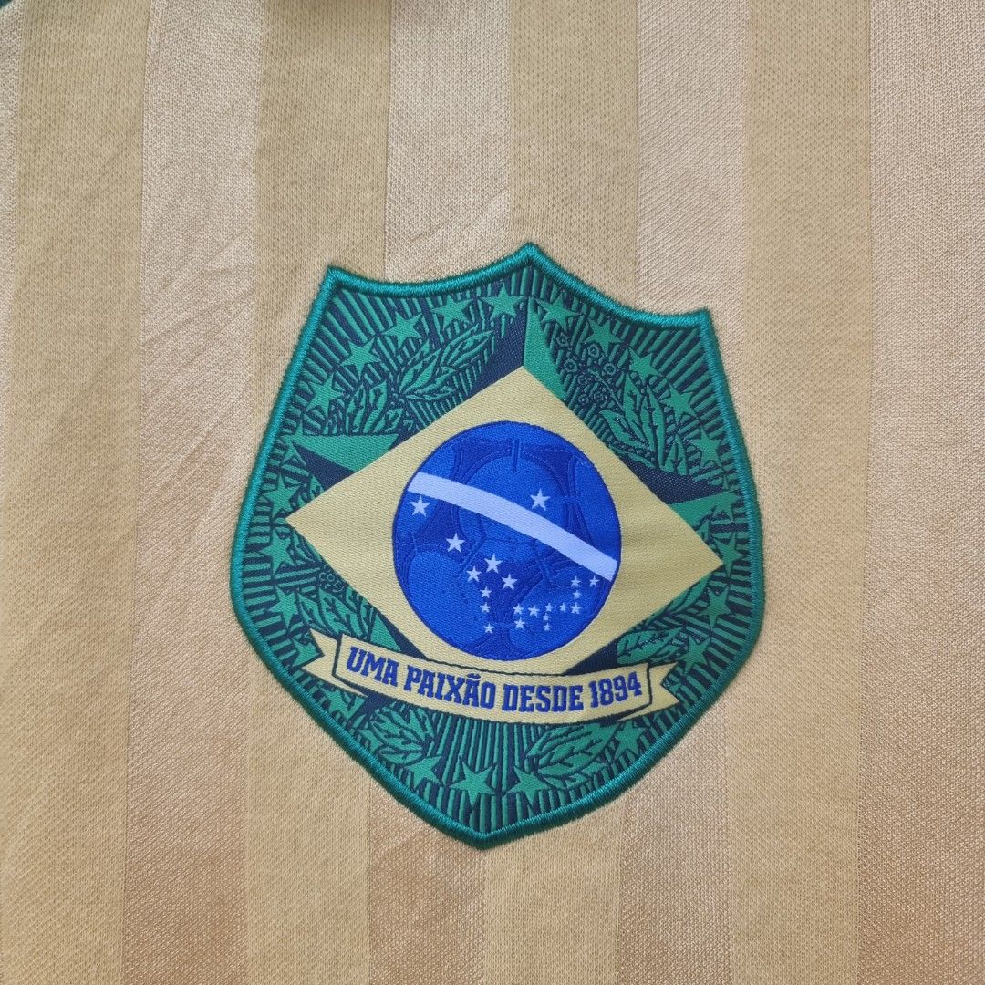 Authentic Adidas Originals Brazil Fan Jersey, Men's Fashion, Tops ...