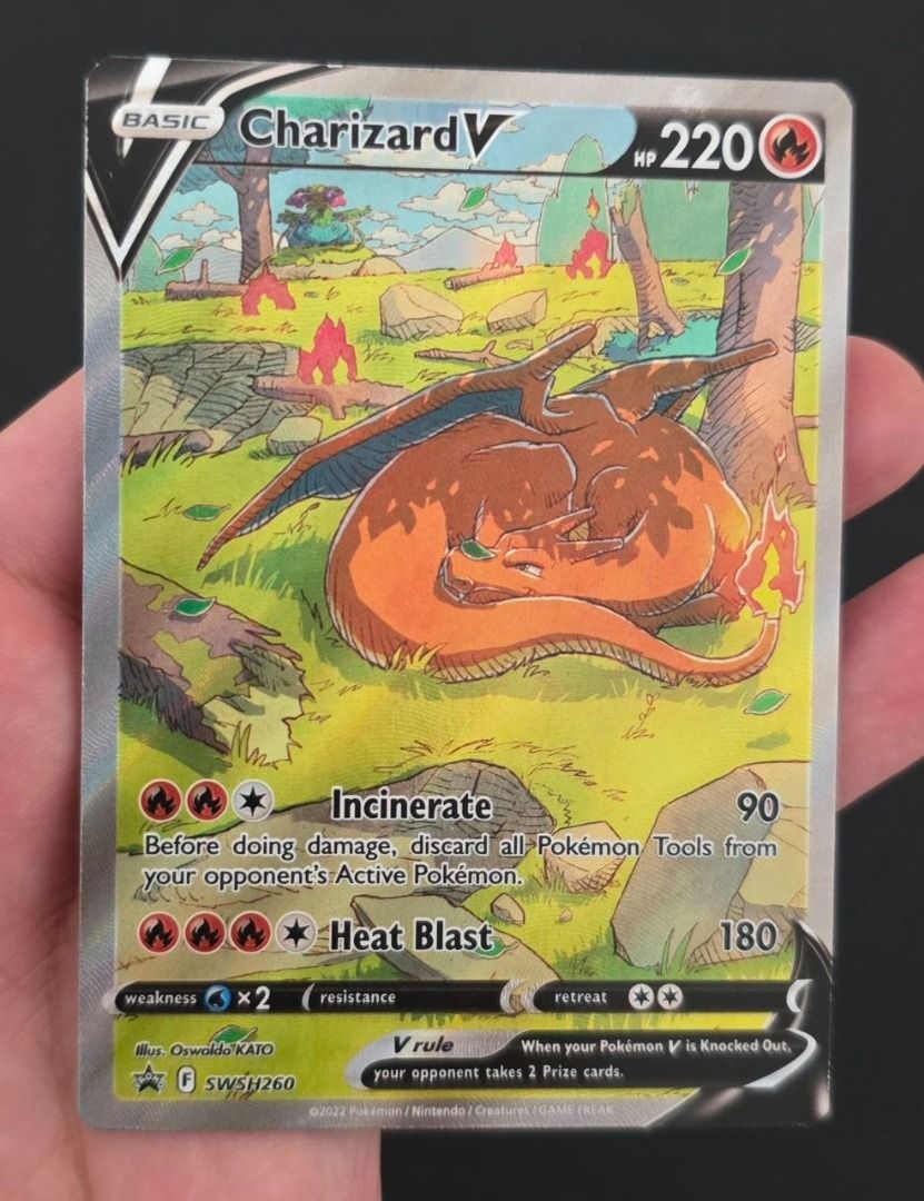 Charizard V #SWSH260 - Pokemon Sword & Shield Promo (2022) - NM ...