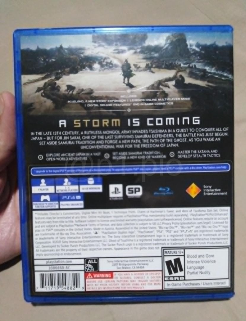 Ghost of Tsushima PS4 game, Video Gaming, Video Games, PlayStation on ...
