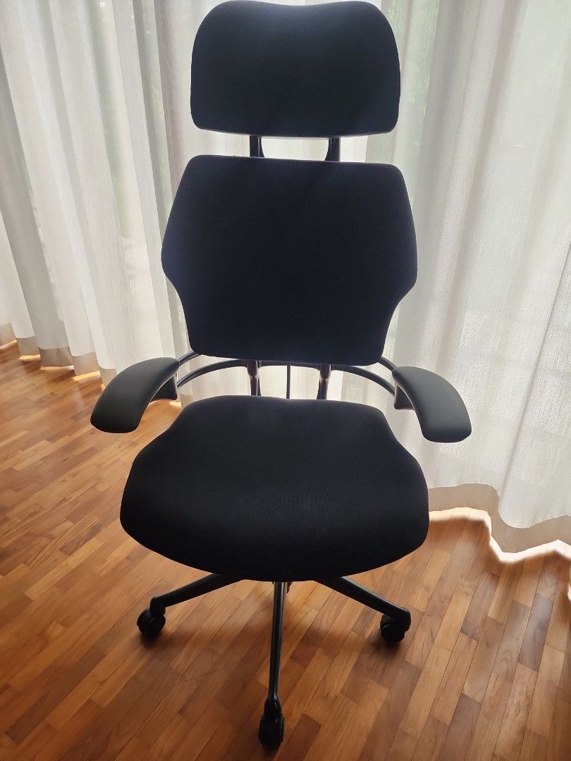 Humanscale Freedom Ergonomic Office Chair Black, Furniture & Home ...