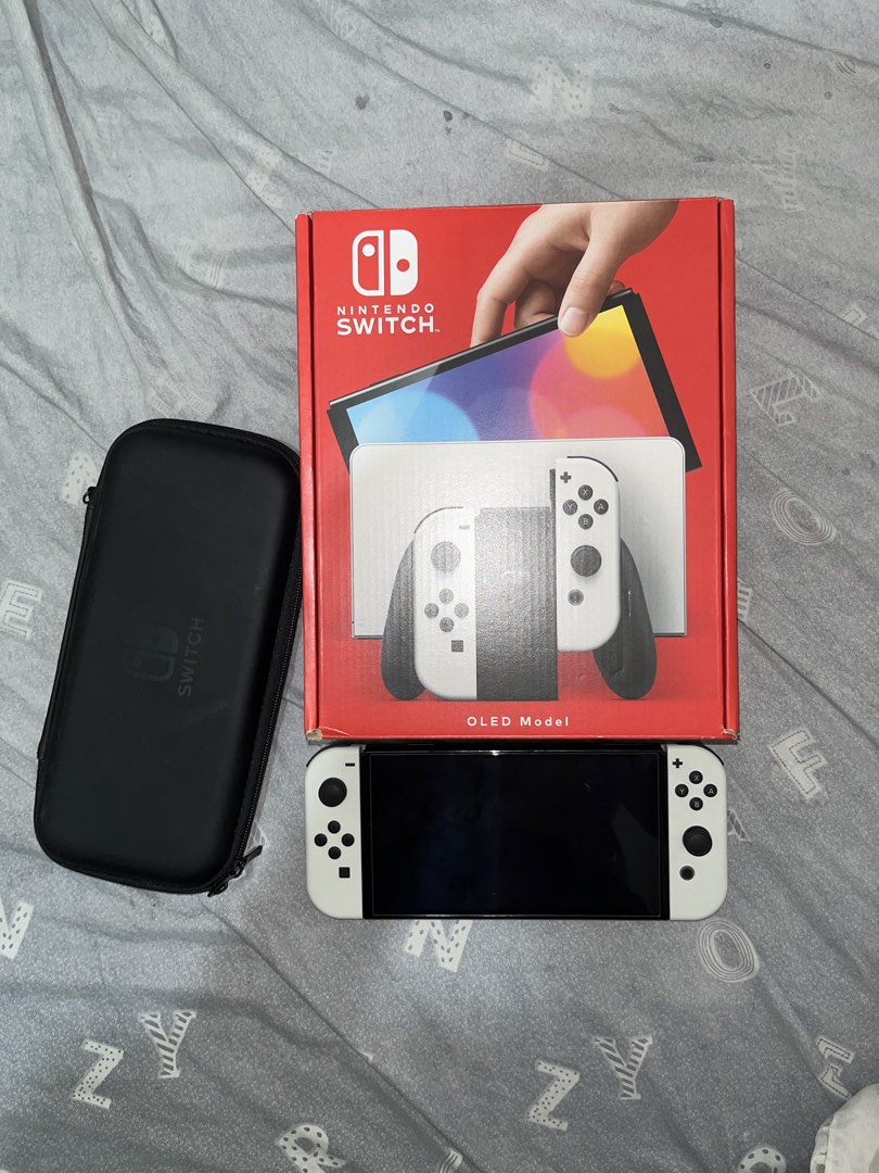 Nintendo Switch OLED Model White, Video Gaming, Video Game Consoles ...