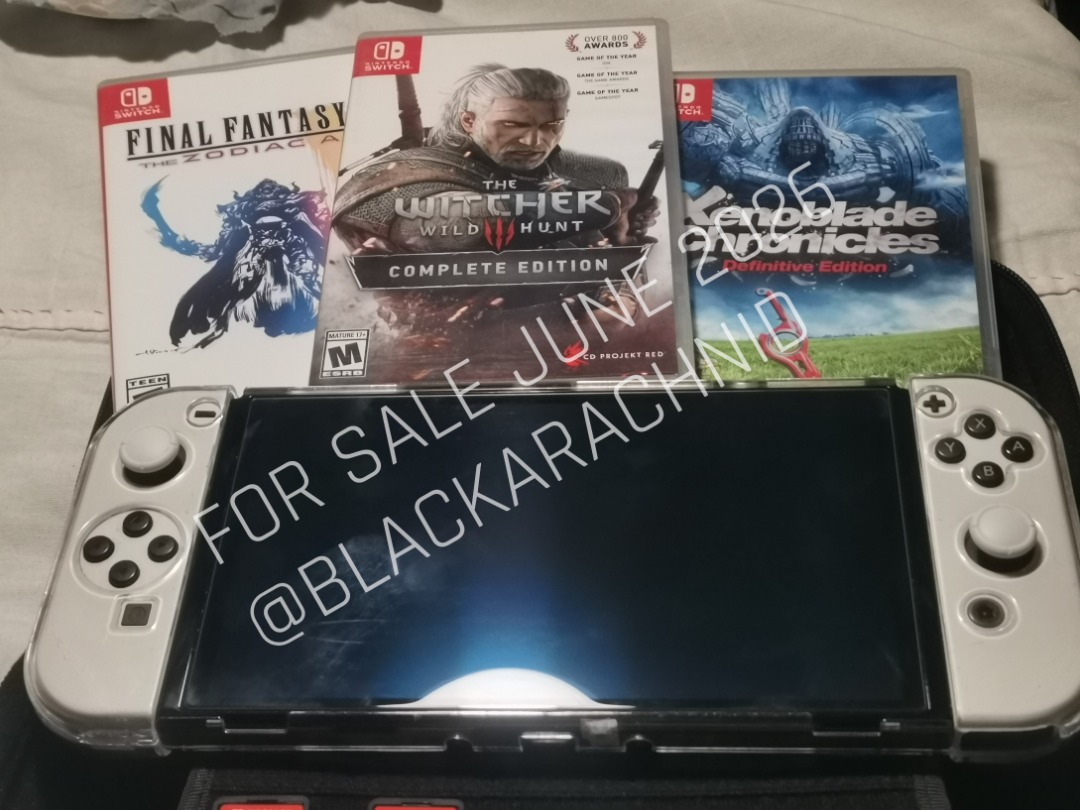 Nintendo Switch OLED White Complete Bundle (GuliKit TMR Anti-Drift ...