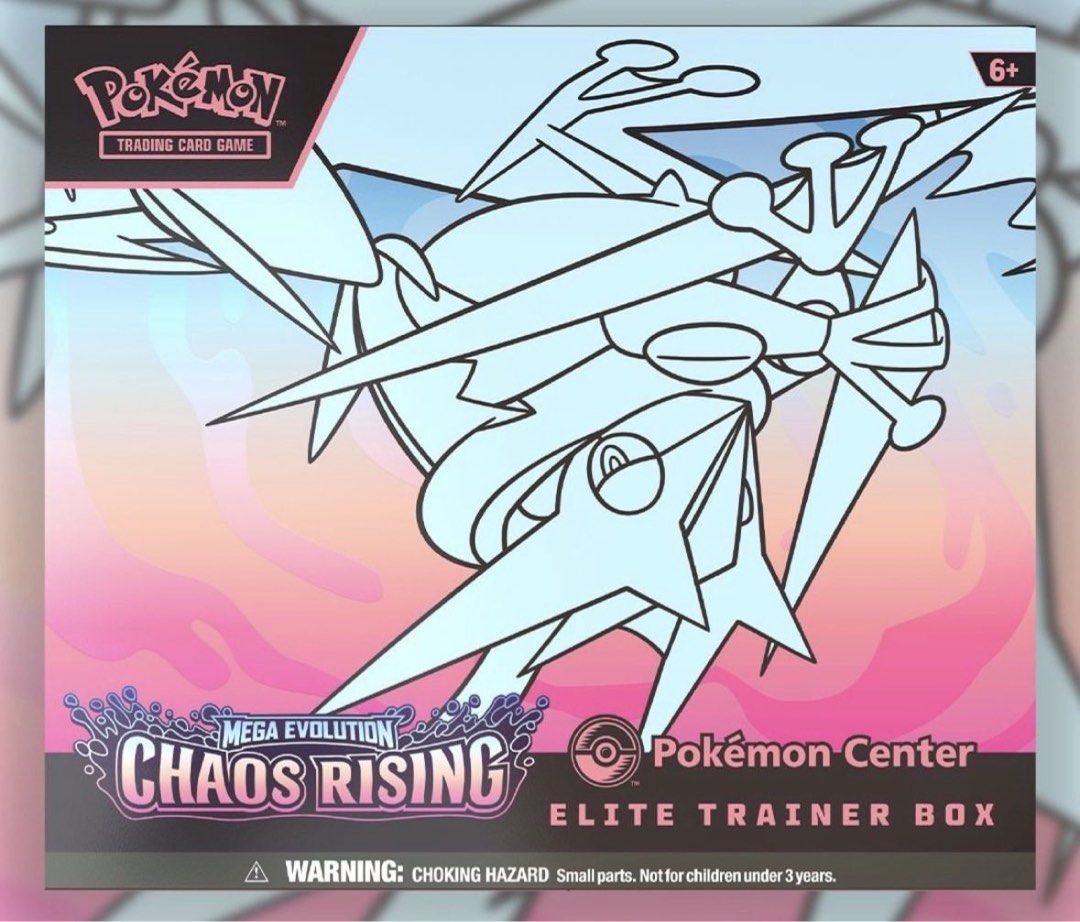 Pokemon Center TCG Chaos Rising PC ETB Elite Trainer Box, Hobbies ...