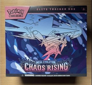 Shrinked Pokemon TCG Elite Trainer Box - Mega Evolution Chaos Rising ...