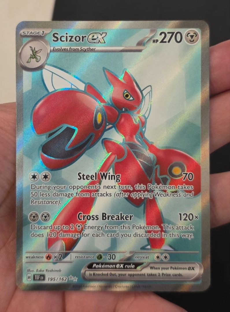 Scizor EX #195 - Pokemon Temporal Forces Full Art (2024) - NM, Hobbies ...