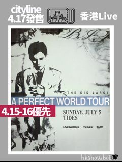 The Kid LAROI A PERFECT WORLD TOUR IN HONG KONG JULY 6 TICKETS, 門票＆禮券 ...