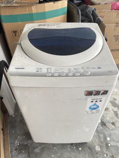 Used Toshiba inverter front load hot washer 7.5kg, washing machine ...