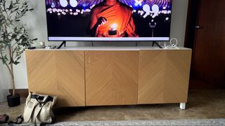 1.8m x 60cm x 40cm Black TV Console Cabinet. Storage, Furniture & Home ...