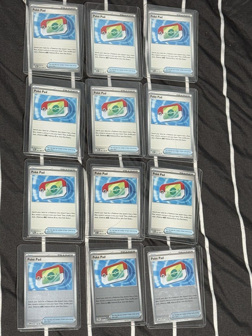 12x Pokemon TCG Poke Pad Trainer Cards, Hobbies & Toys, Toys & Games on ...