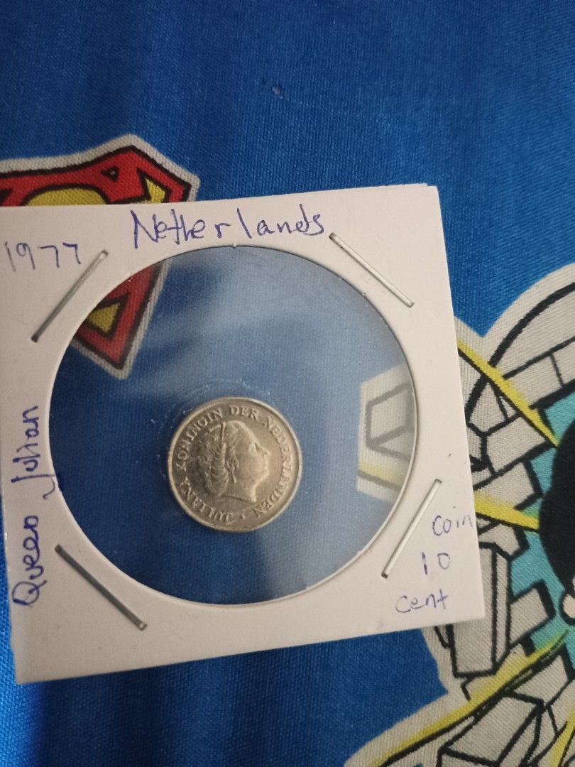1977 Netherlands 10 Cent Coin Queen Juliana, Hobbies & Toys ...
