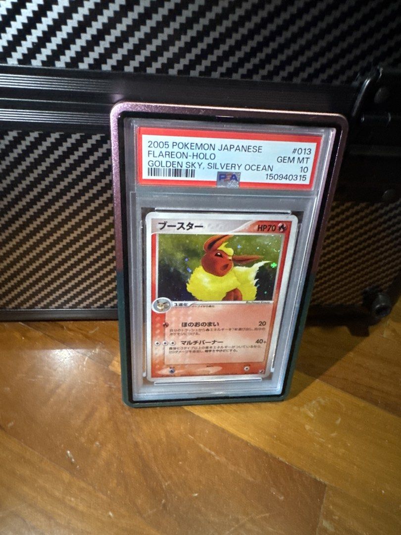 2005 Pokemon Japanese Flareon-Holo PSA 10 Gem Mint Card, Hobbies & Toys ...