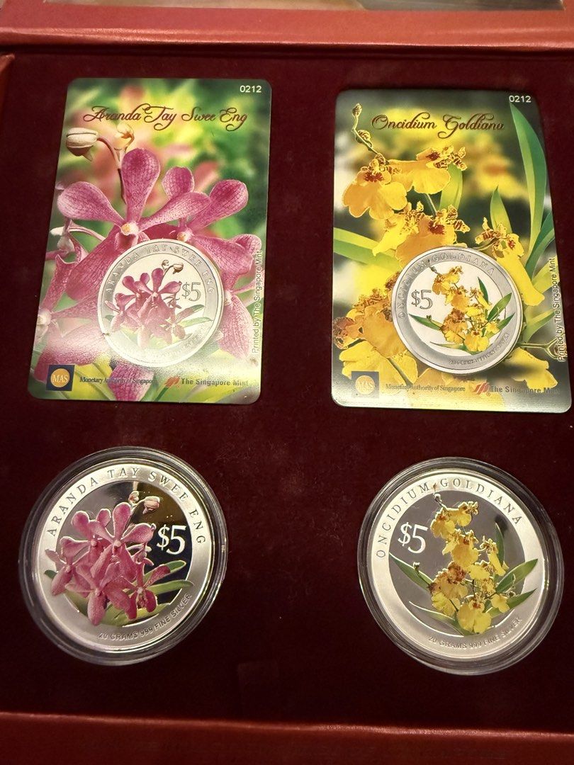 2008 Heritage Orchids of Singapore Coin & EzLink Card Set, Hobbies ...