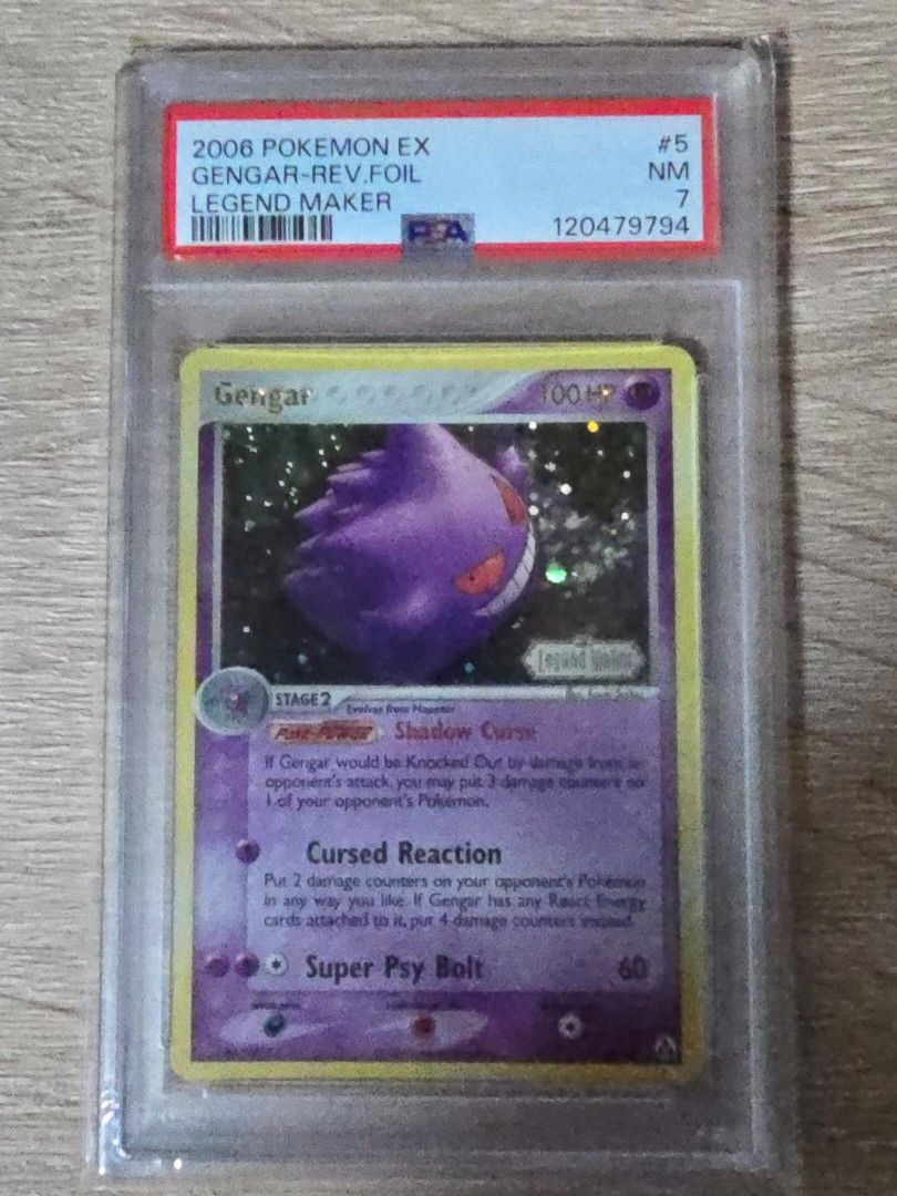 2008 Pokemon Gengar Legend Maker rev foil PSA 7, Hobbies & Toys, Toys ...