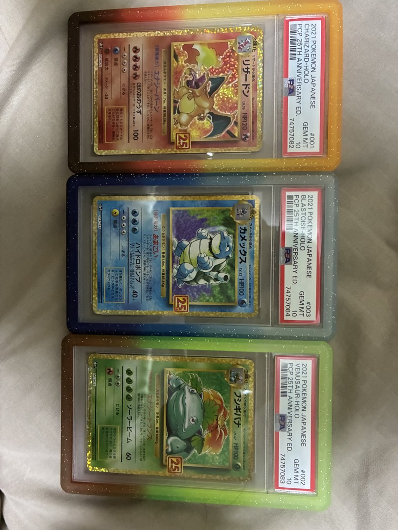 2021 Japanese Pokemon 25th Anniversary Holo Charizard, Blastoise ...