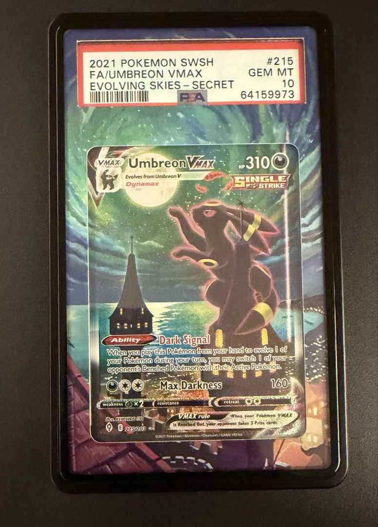 2021 Pokemon Evolving Skies Umbreon VMAX Secret Rare PSA 10, Hobbies ...