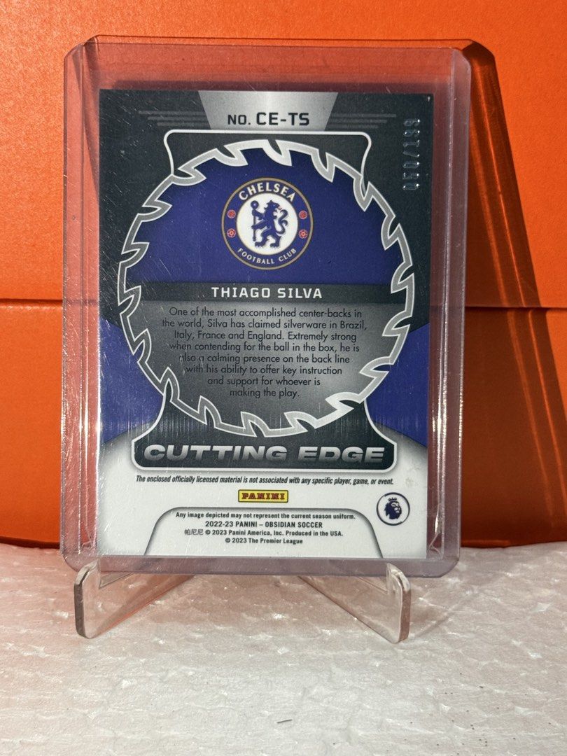2022-23 Obsidian Cutting Edge Thiago Silva Chelsea FC Card, Hobbies ...