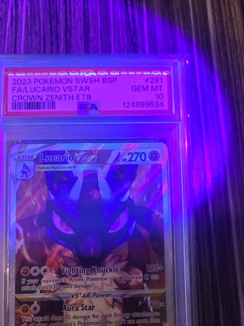 2023 Pokemon SWSH FA Lucario VSTAR Crown Zenith PSA 10 GEM MT, Hobbies ...