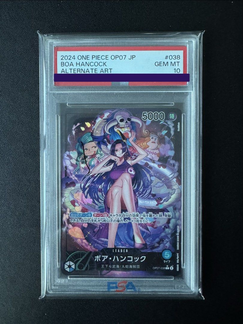 2024 One Piece OP07 JP Boa Hancock Alternate Art PSA 10, Hobbies & Toys ...