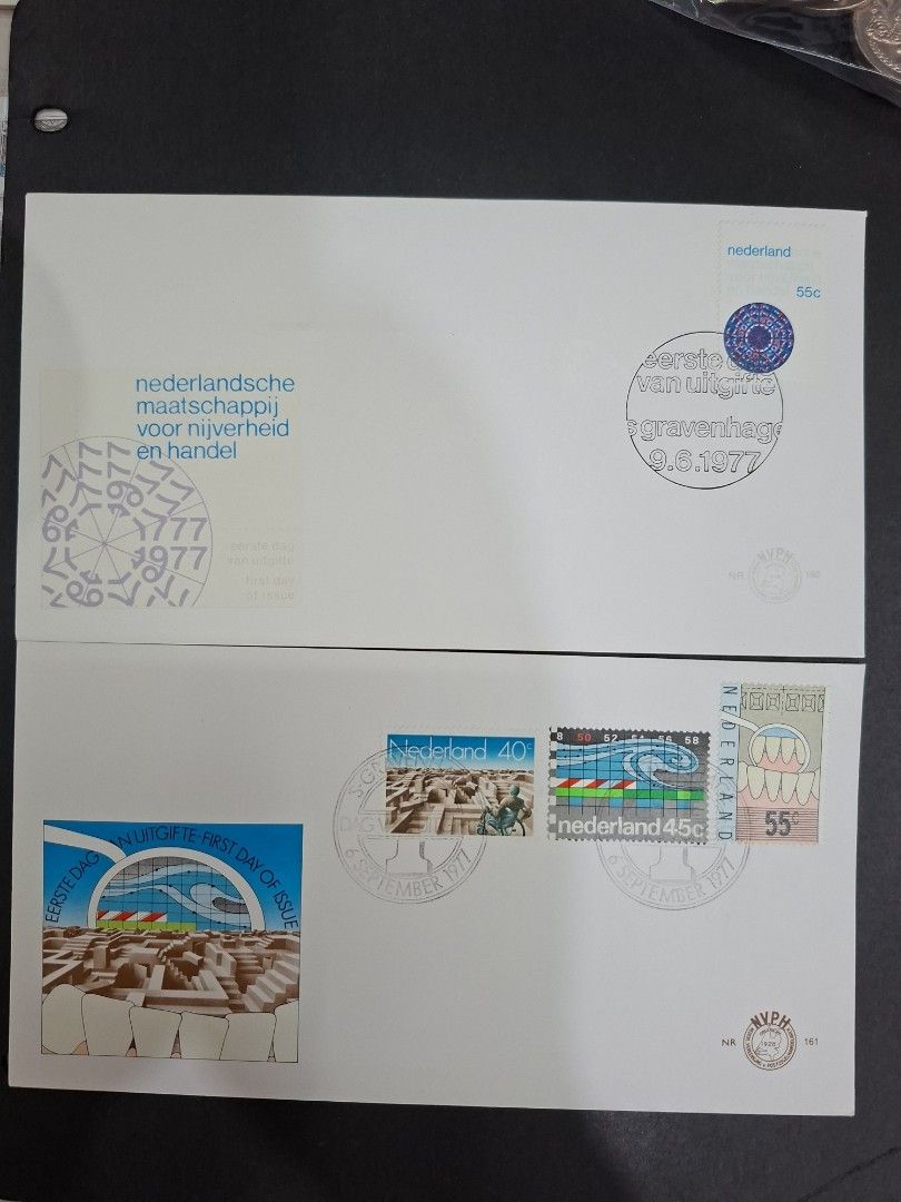 2 pcs Netherlands FDC 1977, Hobbies & Toys, Memorabilia & Collectibles ...