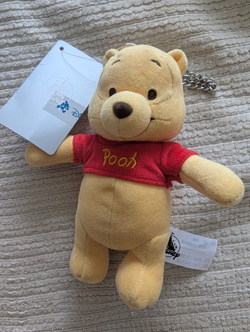 2x Disney Winnie the Pooh Keychain Plush Toy, Hobbies & Toys, Toys ...