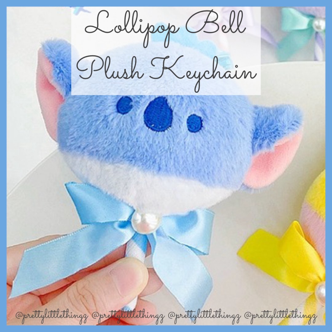 ️3 DESIGNS | LOLLIPOP PLUSH KEYCHAIN (STITCH, WINNIE THE POOH, SHELLIE ...