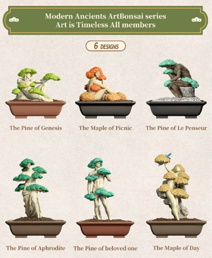 52Toys Modern Ancients Art Bonsai Series Pine of Aphrodite, Hobbies ...